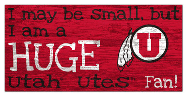 Utah Utes Huge Fan 6" x 12" Sign - Sports Unlimited