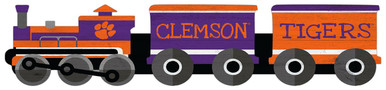 Clemson Tigers Train Cutout 6" x 24" Sign - Sports Unlimited