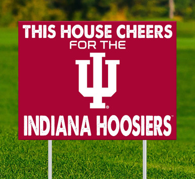 Indiana Hoosiers This House Cheers for Yard Sign - Sports Unlimited
