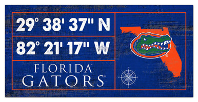 Florida Gators Horizontal Coordinate 6" x 12" Sign - Sports Unlimited