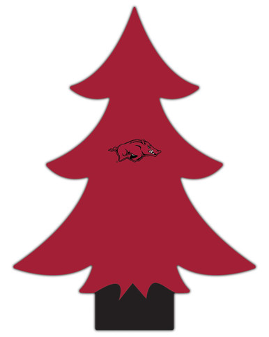 Arkansas Razorbacks 12" Team Color Desktop Tree - Sports Unlimited
