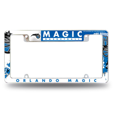 Orlando Magic All Over Chrome License Plate Frame - Sports Unlimited