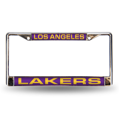 Los Angeles Lakers Chrome Laser License Plate Frame - Sports Unlimited
