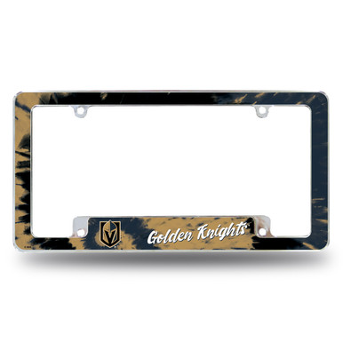 Vegas Golden Knights Tie Dye Chrome License Plate Frame - Sports Unlimited