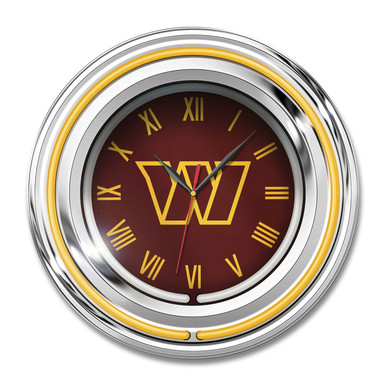 Washington Commanders 15" Neon Clock - Sports Unlimited
