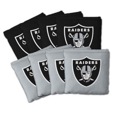 Las Vegas Raiders Cornhole Bags - 8 Pack - Sports Unlimited