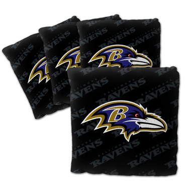 Baltimore Ravens Black Cornhole Bags - 4 Pack - Sports Unlimited