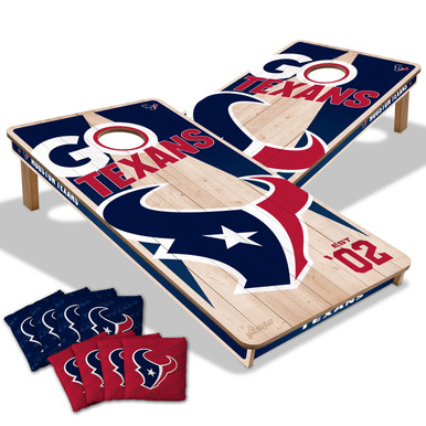 Houston Texans 2' x 4' All-Wood Cornhole Set - Sports Unlimited