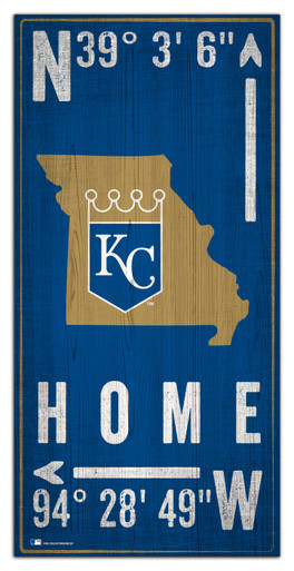 Kansas City Royals 6" x 12" Coordinates Sign - Sports Unlimited