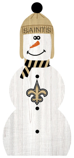 New Orleans Saints 31" Snowman Leaner - Sports Unlimited