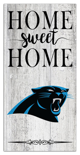 Carolina Panthers Home Sweet Home Whitewashed 6" x 12" Sign - Sports ...