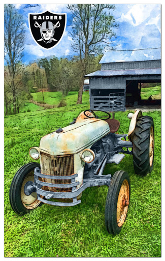 Las Vegas Raiders Farmscape 11" x 19" Sign - Sports Unlimited