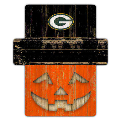 Green Bay Packers Pumpkin Cutout with Stake - Sports Unlimited