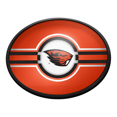 Oregon State Beavers Oval Slimline Lighted Wall Sign - Sports Unlimited