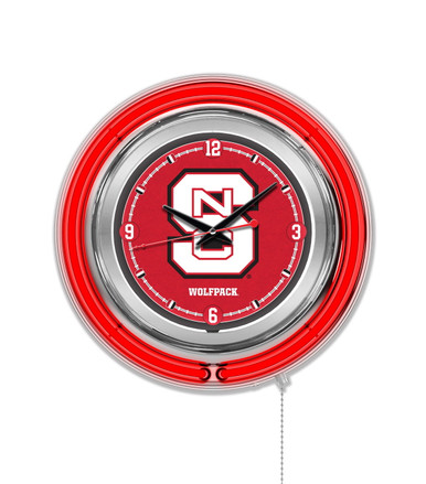North Carolina State Wolfpack Neon Clock - Sports Unlimited