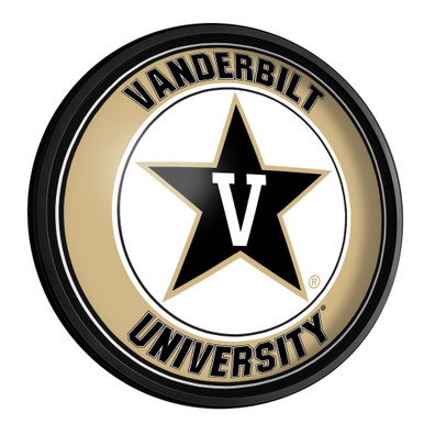 Vanderbilt Commodores Round Slimline Lighted Wall Sign - Sports Unlimited