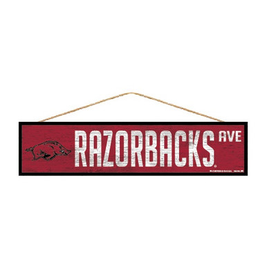 Arkansas Razorbacks Wood Avenue Sign - Sports Unlimited