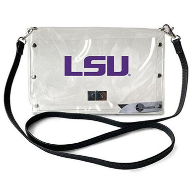 LSU Tigers Clear Envelope Purse - Sports Unlimited