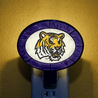 LSU Tigers NCAA Stained Glass Night Light - Sports Unlimited