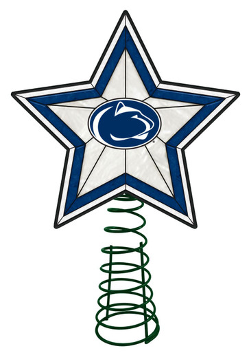 Penn State Nittany Lions Light Up Art Glass Tree Topper - Sports Unlimited