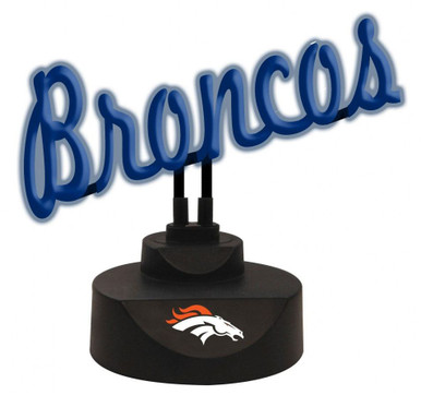 Denver Broncos Script Neon Desk Lamp - Sports Unlimited