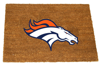 Denver Broncos Colored Logo Door Mat - Sports Unlimited