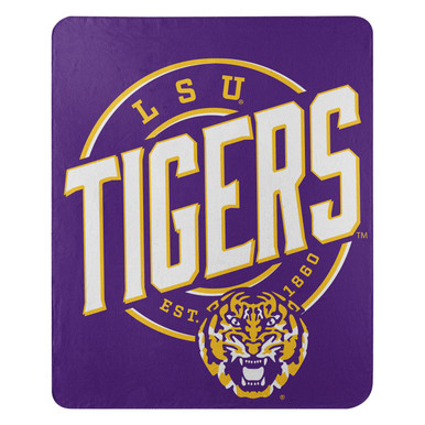 LSU Tigers Campaign Fleece Throw Blanket - Sports Unlimited
