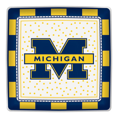 Michigan Wolverines Square Plate - Sports Unlimited