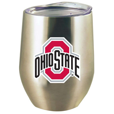 Ohio State Buckeyes 12 oz. Stainless Steel Stemless Tumbler - Sports ...
