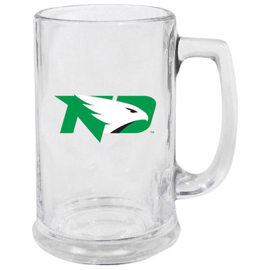 North Dakota Fighting Hawks 15 oz. Decal Glass Stein - Sports Unlimited