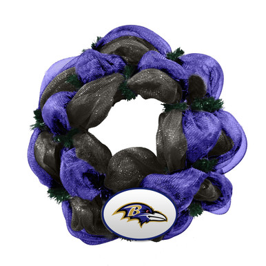 Baltimore Ravens Mesh Wreath - Sports Unlimited
