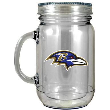 Baltimore Ravens Mason Jar - Sports Unlimited