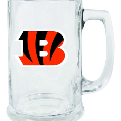 Cincinnati Bengals 15 oz. Decal Glass Stein - Sports Unlimited