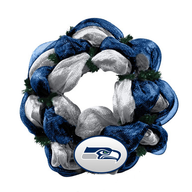 Seattle Seahawks Mesh Wreath - Sports Unlimited