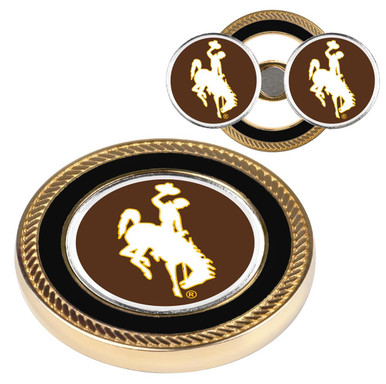 Wyoming Cowboys Challenge Coin with 2 Ball Markers - Sports Unlimited
