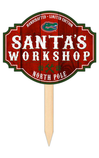Florida Gators Santa's Workshop Yard Stake - Sports Unlimited
