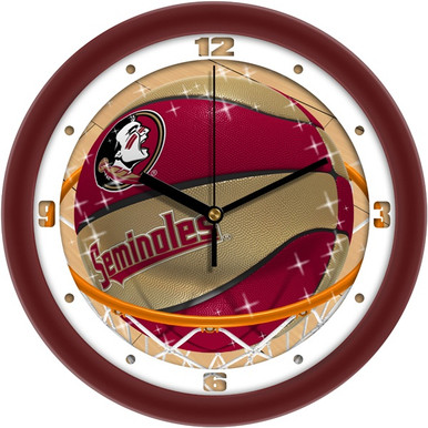 Florida State Seminoles Slam Dunk Wall Clock - Sports Unlimited