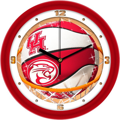 Houston Cougars Slam Dunk Wall Clock - Sports Unlimited