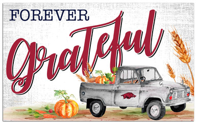 Arkansas Razorbacks Forever Grateful 11" x 19" Sign - Sports Unlimited