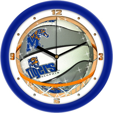 Memphis Tigers Slam Dunk Wall Clock - Sports Unlimited