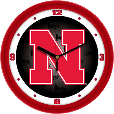 Nebraska Cornhuskers Dimension Wall Clock - Sports Unlimited