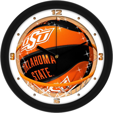 Oklahoma State Cowboys Slam Dunk Wall Clock - Sports Unlimited