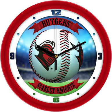 Rutgers Scarlet Knights Home Run Wall Clock - Sports Unlimited