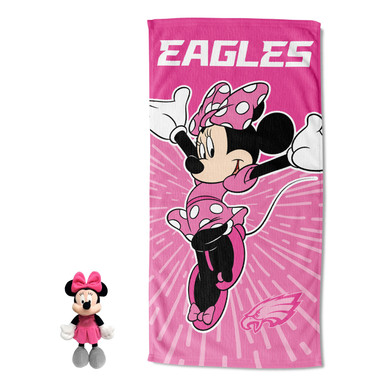 Philadelphia Eagles Minnie Mouse Spirit Pillow & Towel - Sports Unlimited