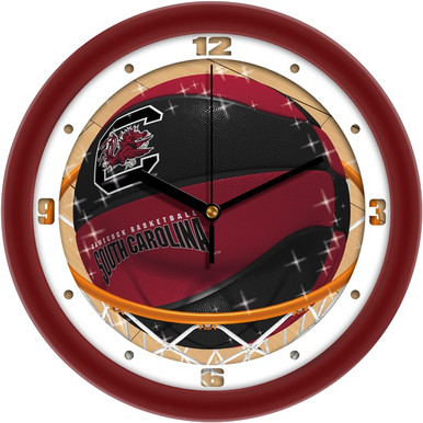 South Carolina Gamecocks Slam Dunk Wall Clock - Sports Unlimited