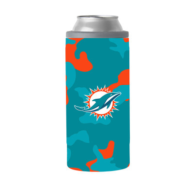 Miami Dolphins 12 oz. Camo Swagger Slim Can Coozie - Sports Unlimited