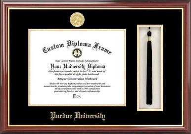 Purdue Boilermakers Diploma Frame & Tassel Box - Sports Unlimited