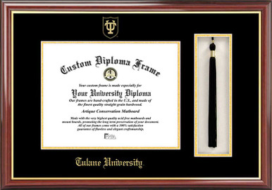 Tulane Green Wave Diploma Frame & Tassel Box - Sports Unlimited