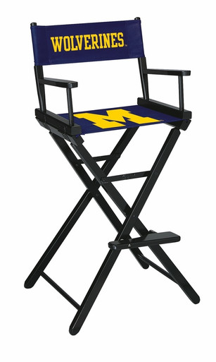 Michigan Wolverines Bar Height Director's Chair - Sports Unlimited