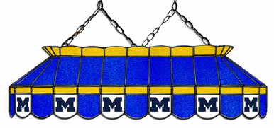 Michigan Wolverines 40" Stained Glass Pool Table Light - Sports Unlimited